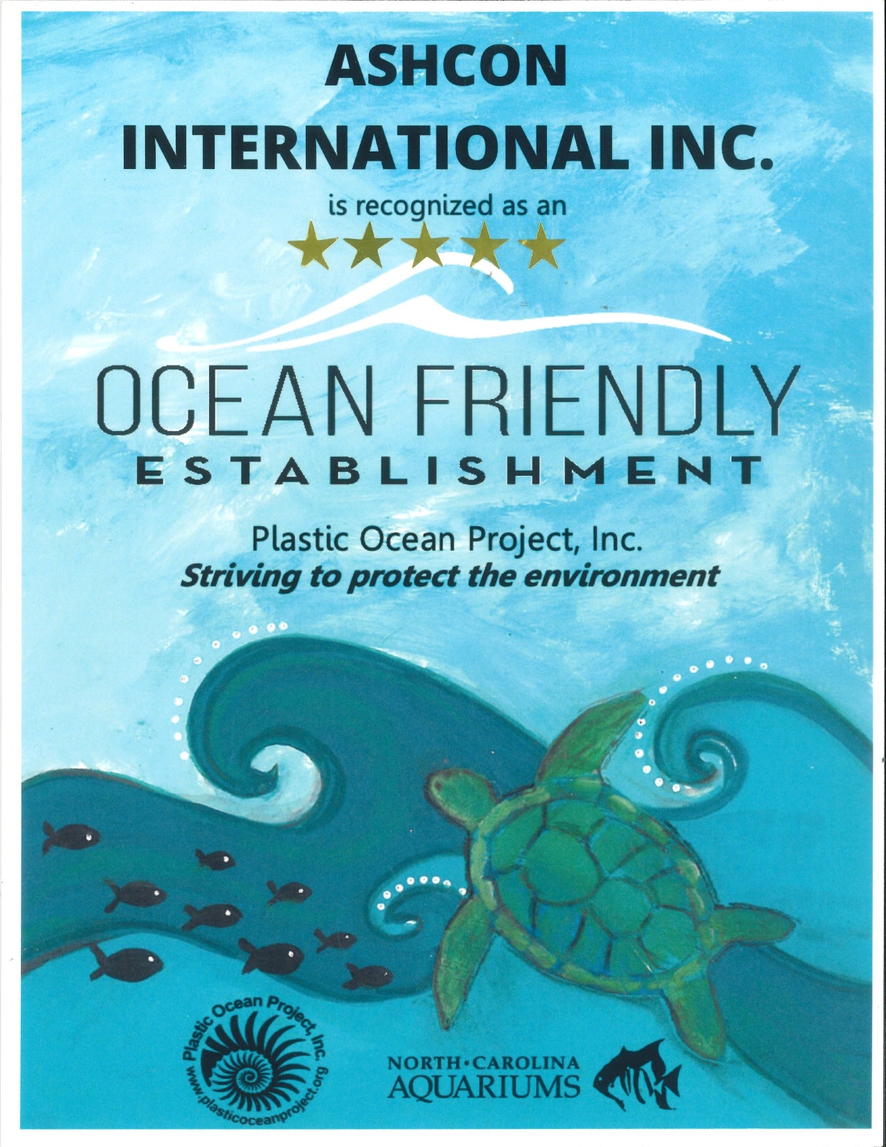 CompostUs Earns 5-Star Ocean Friendly Establishment Certification: Lea